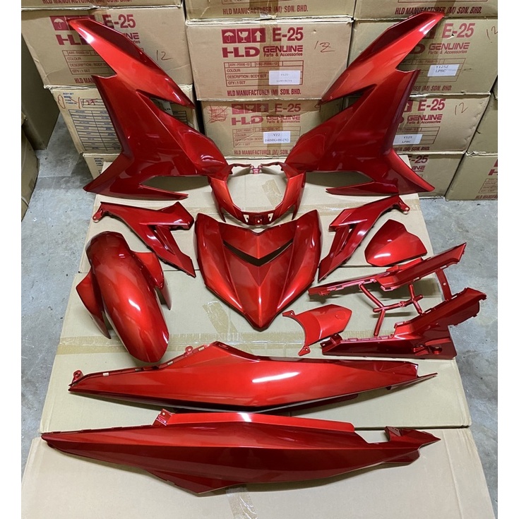 HLD BODY COVER SET COVERSET YAMAHA Y15 Y15ZR V2 Y SUKU >> RED , BLUE ...