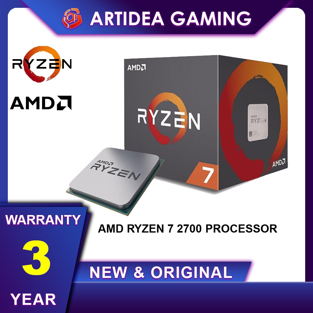 ^ AMD RYZEN 7 2700 WITH WRAITH SPIRE - AM4 SOCKET PROCESSOR ( LED ...