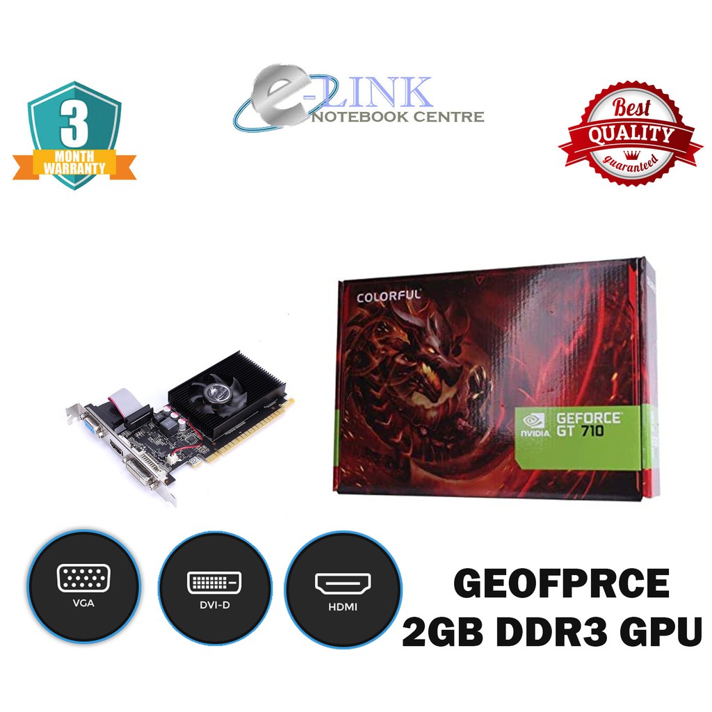 (NEW) Colorful GeForce NVIDIA GT710 GT730 2GD3-V GT 1030 2GB GDDR5 ...