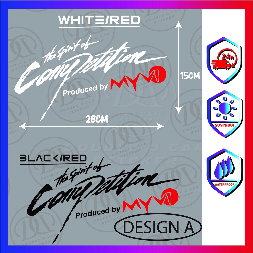 [READY STOCK]PERODUA MYVI THE SPIRIT OF COMPETITION PRODUCED BY MYVI ...