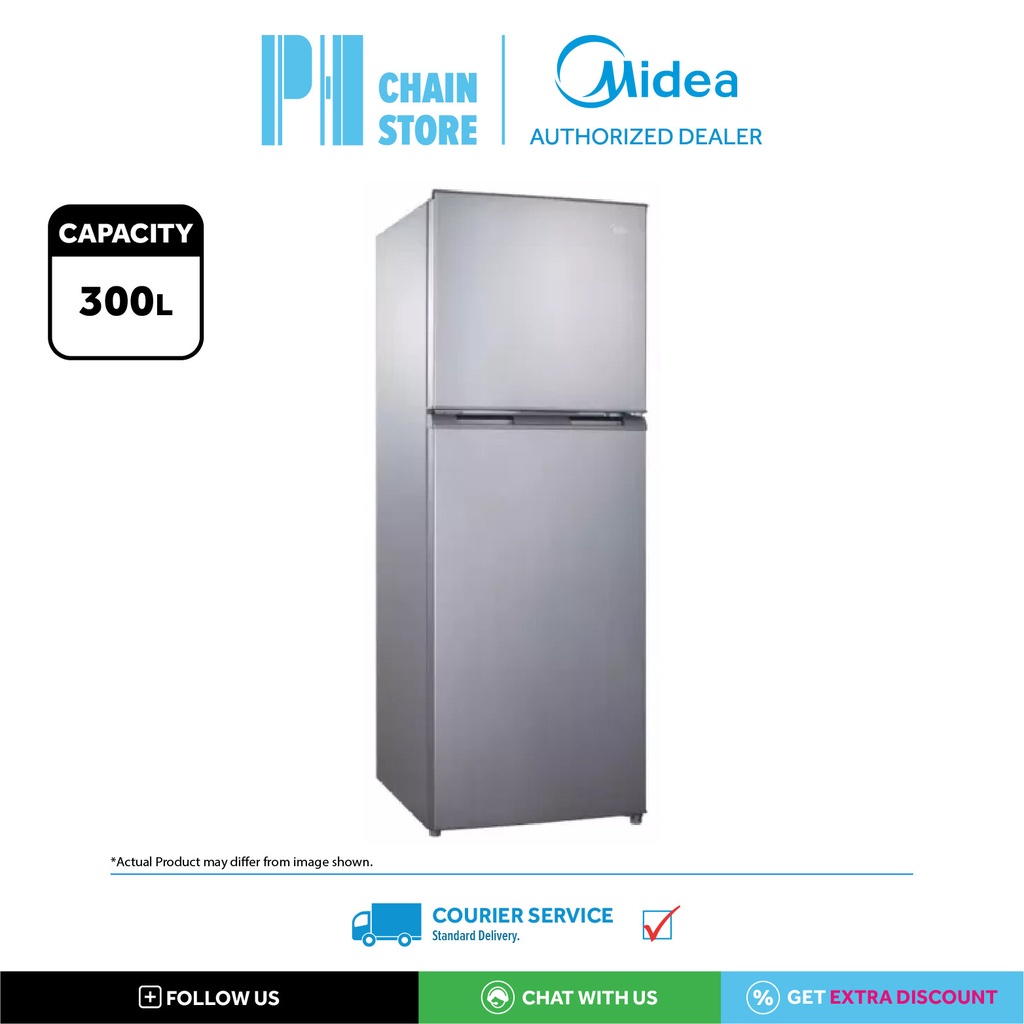(COURIER SERVICE) MIDEA MD-333V 300L 2-DOOR FRIDGE / REFRIGERATOR ...