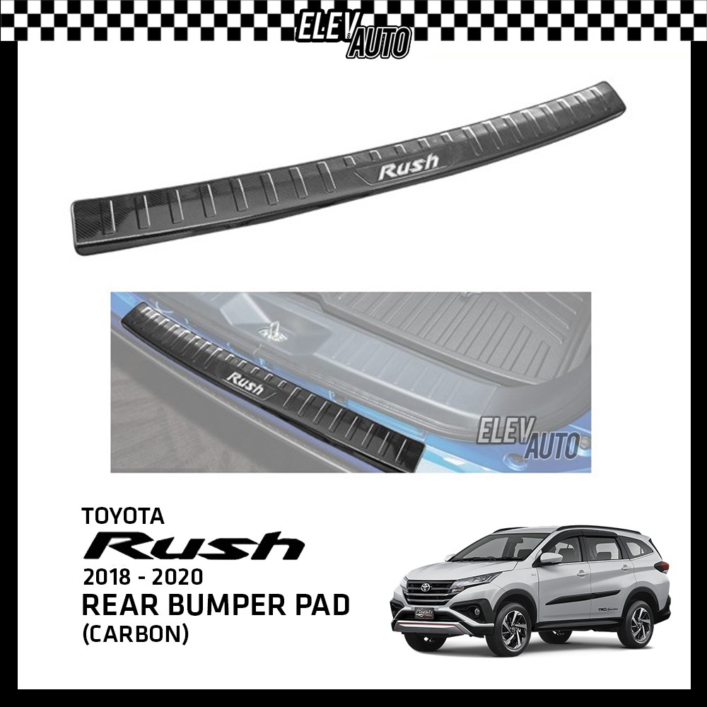 Toyota Rush 2018-2021 Premium Carbon Bumper Guard Bumper Pad | Shopee ...