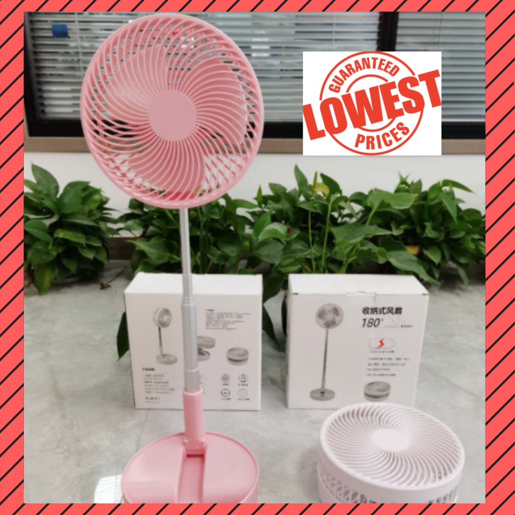 USB Recharge Folding Portable Fan Ventilador 4 Gear Desktop Table Fan ...