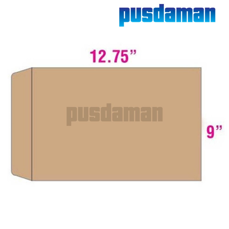 Brown Envelope A4 Size 9″ X 12.75″ (Manila) - 50pcs | Shopee Malaysia
