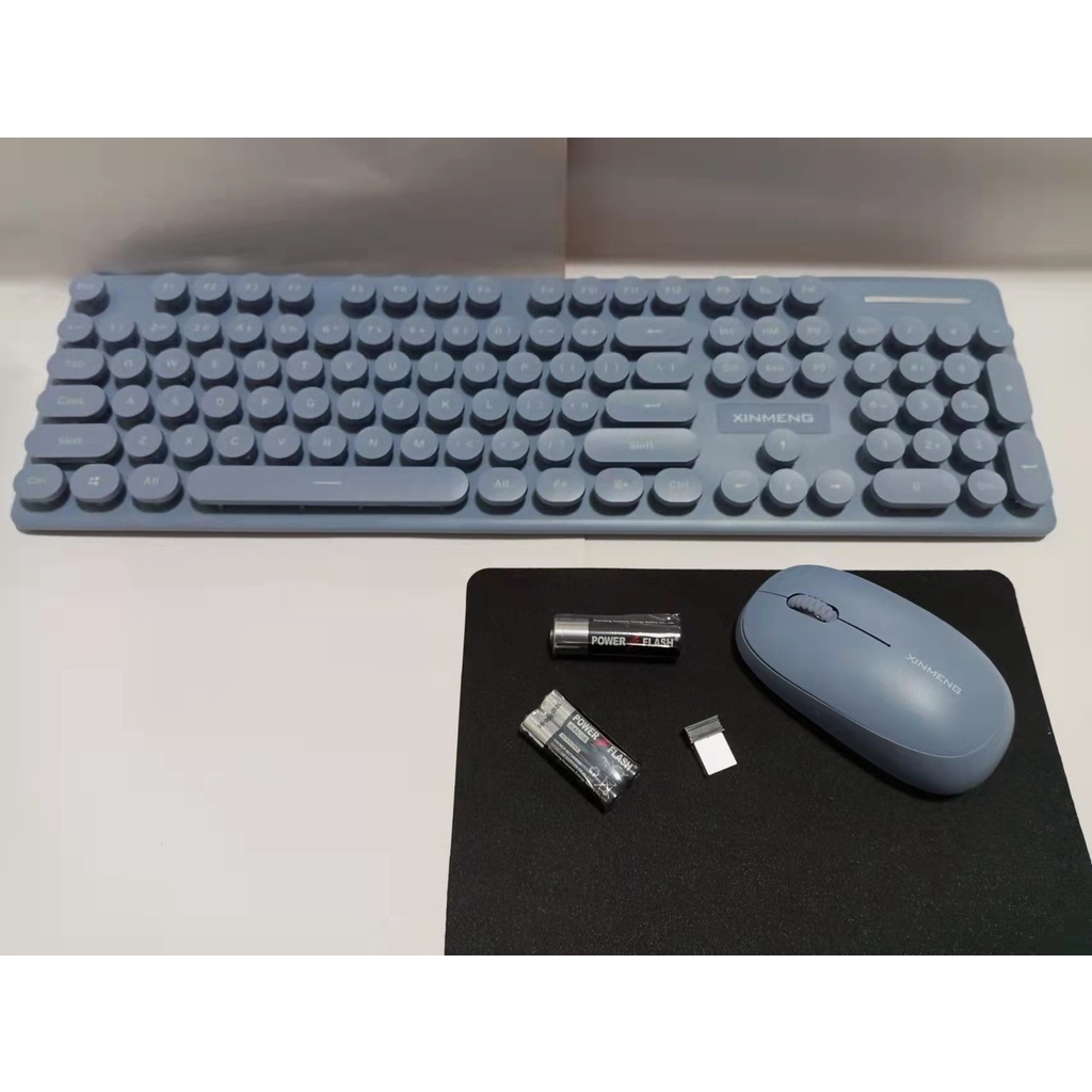 [BUNDLE SET ] N520 NEW wireless keyboard and mouse set typewriter ...
