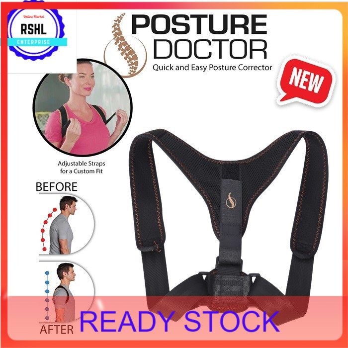 [READY STOCK}Perfect Copper Infused Support Compression Black Posture ...
