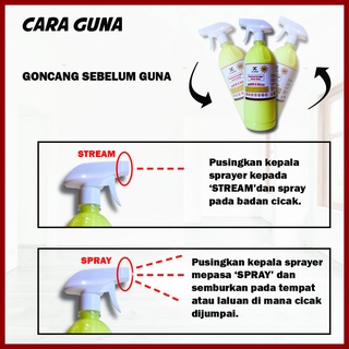 CC Lizard Repellent Lizard Killer Spray Cicak Killer Serangga Spray ...