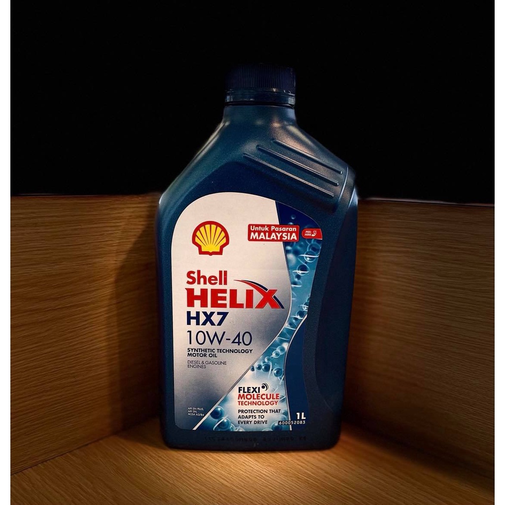 Shell Helix HX7 Lubricant Engine Oil (Minyak Hitam Enjin Kereta) 10W-40 ...