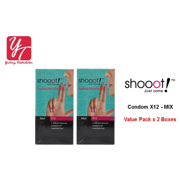 Shooot Condom X12 - MIX (Value Pack x 2 Boxes) | Shopee Malaysia