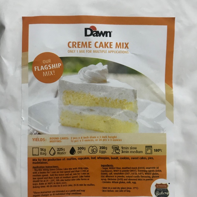 Dawn creme cake mix (1kg) | Shopee Malaysia