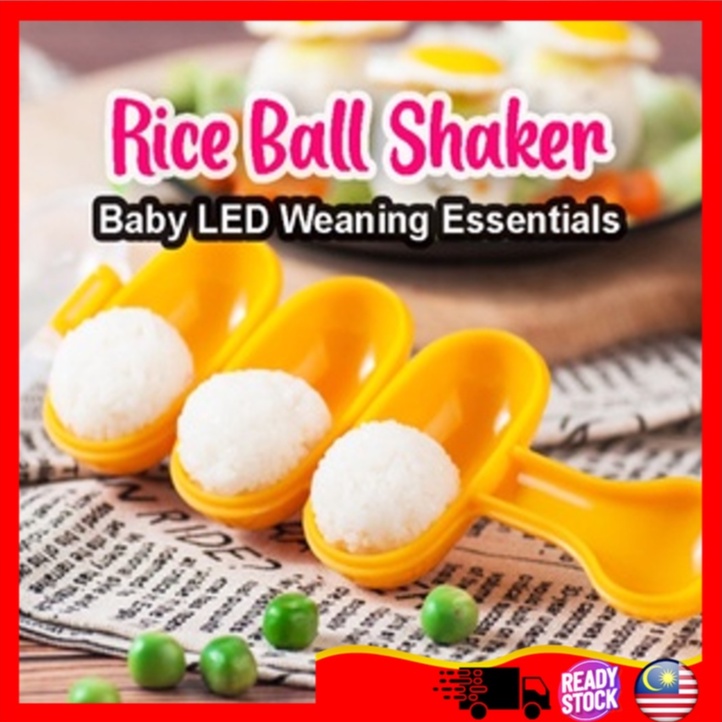 Rice Ball Shaker BLW Utensil Must Have Shaker Bola Nasi Cepat | Shopee ...