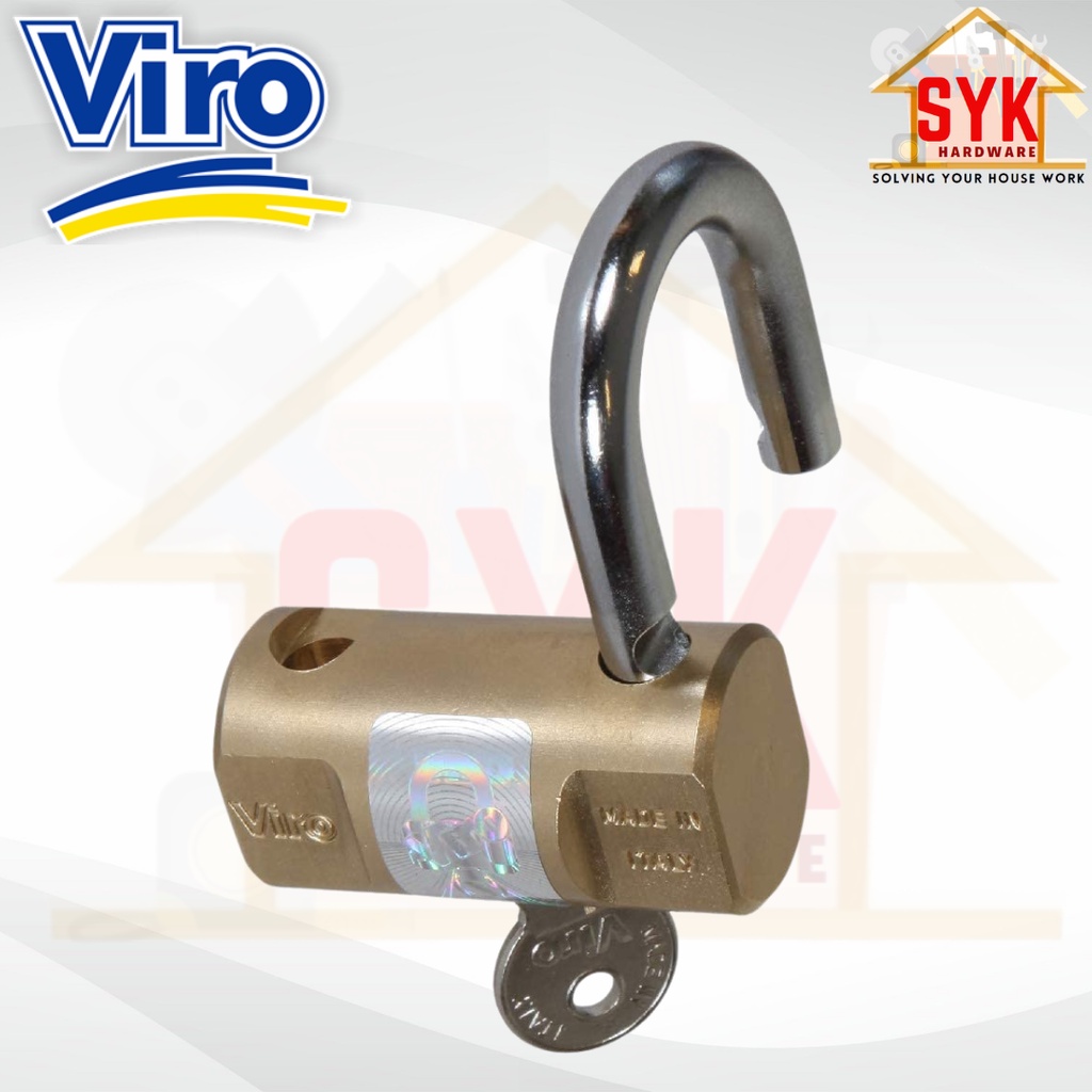 SYK VIRO Cylinder Brass Padlock (50mm/60mm/70mm/80mm) With Original ...