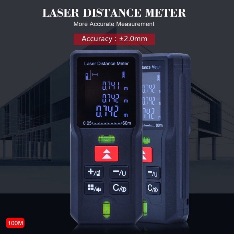 Q9 100M Digital Laser Distance Meter Measure Q9-LDM-100 Handheld Laser ...