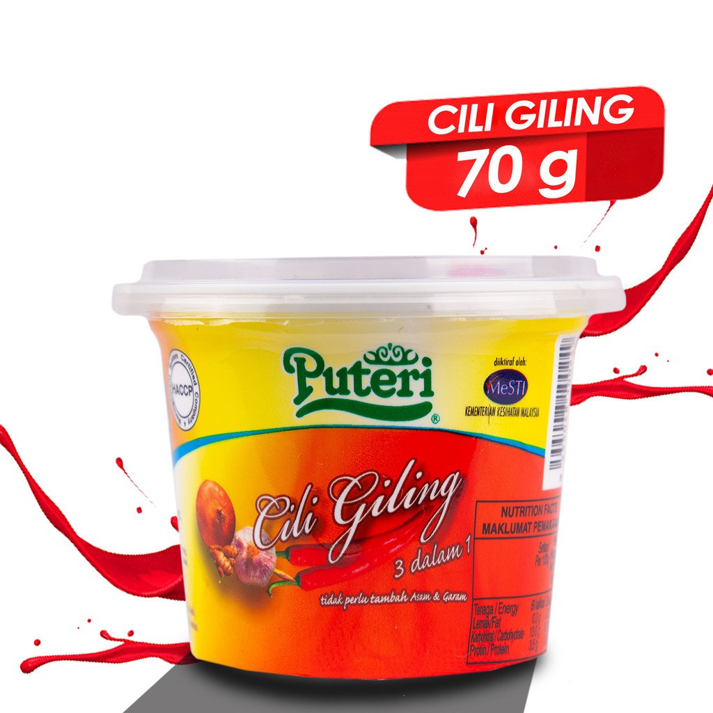 CILI GILING PUTERI 70GM | Shopee Malaysia