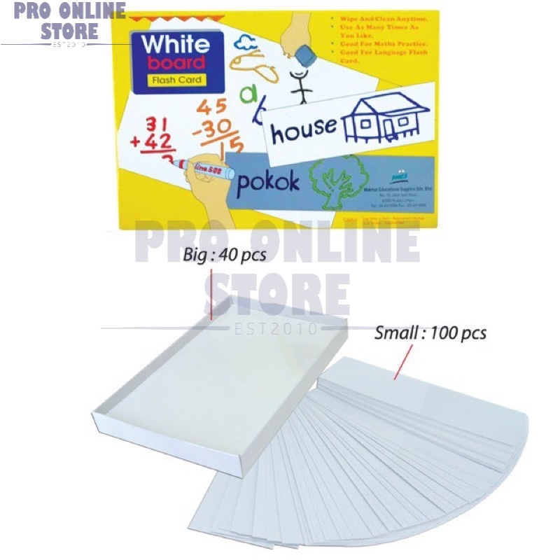 High Quality Whiteboard Flash Card A4 | Shopee Malaysia