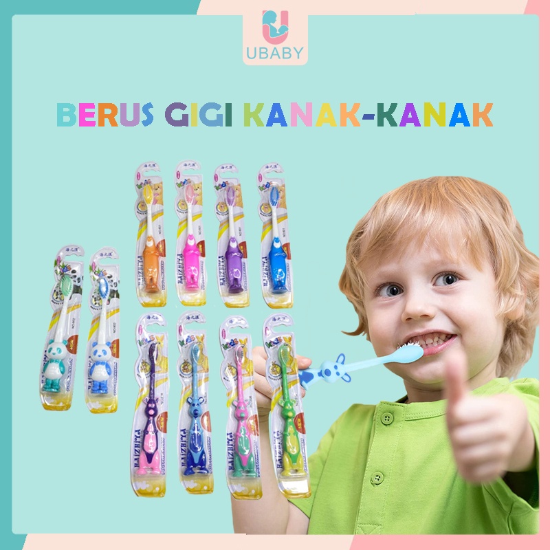 Berus Gigi Kanak-kanak Budak 1-12 Tahun Kids Children's Toothbrush Cute ...