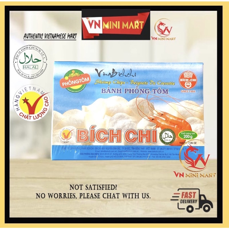 [Halal] Bich Chi Shrimp Chips 200gr - Bánh Phồng Tôm Bích Chi (Banh ...