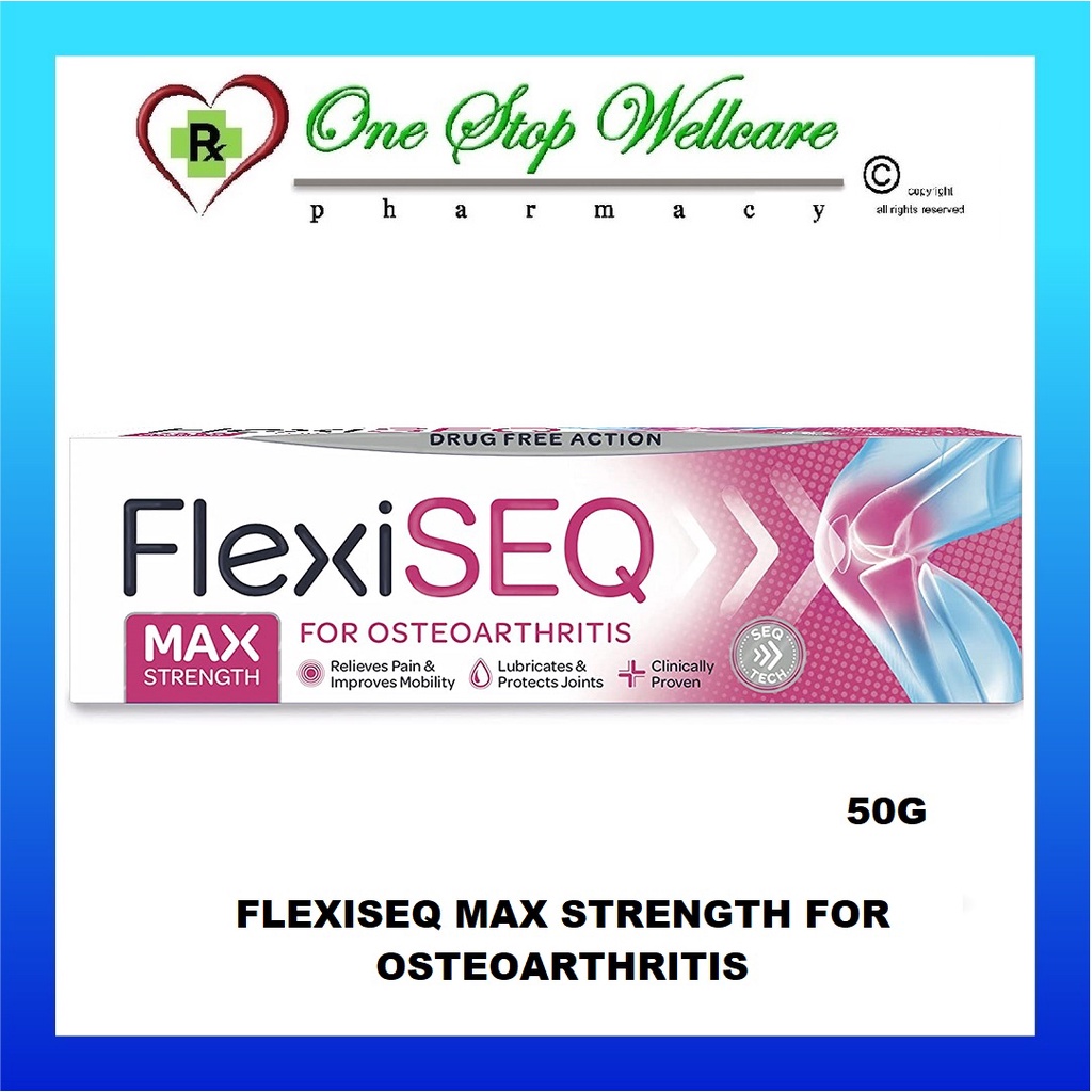 FLEXISEQ GEL MAX STRENGTH FOR OSTEOARTHRITIS 50G (EXP:06/2028) | Shopee ...