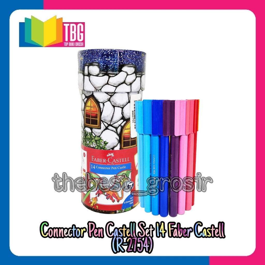 1 SET (14 COLORS) PEN CASTLE CONNECTOR SET 14 FABER CASTELL / COLOR ...
