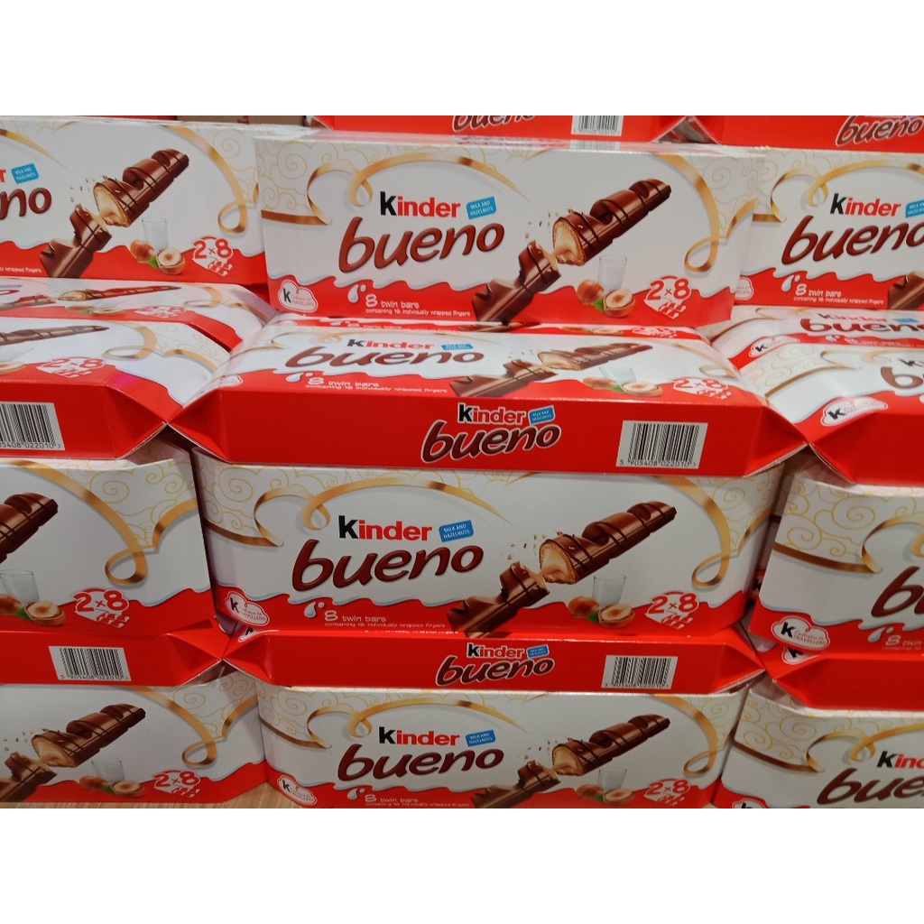 KINDER BUENO MILK CHOCOLATE 8X2 (16PCS)344g | Shopee Malaysia