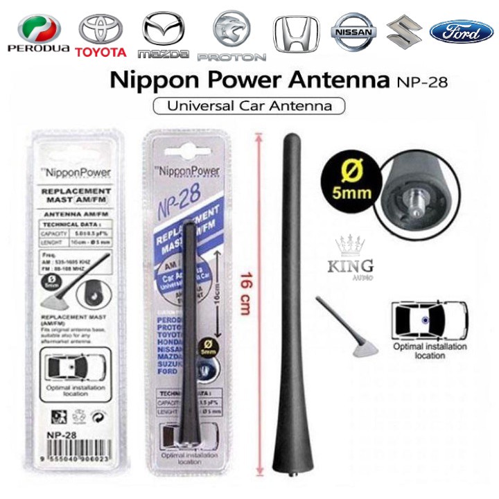 Car Roof Radio Antenna Pole Mast Perodua Myvi Alza Proton Waja Persona Vios Wish Swift (Nippon ...