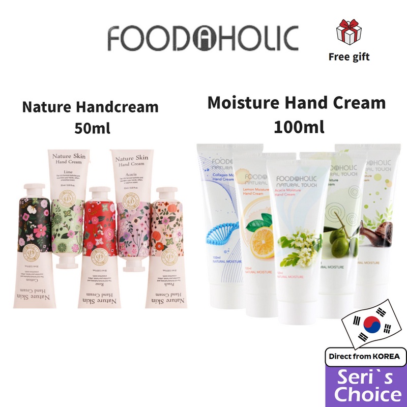 [FoodaHolic] Handcream Moisture 30ml 5 types / Nature skin 50ml 5 types ...
