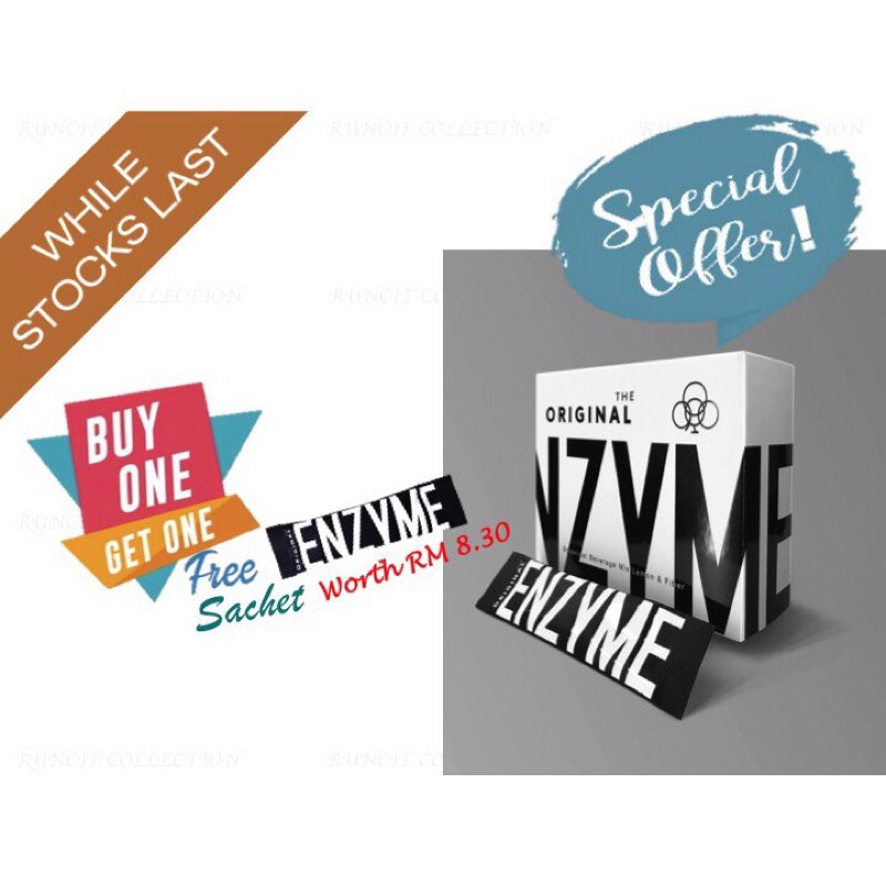 【The Original Enzyme】【The Original Peptide】20ml x 15 sachets Minuman ...