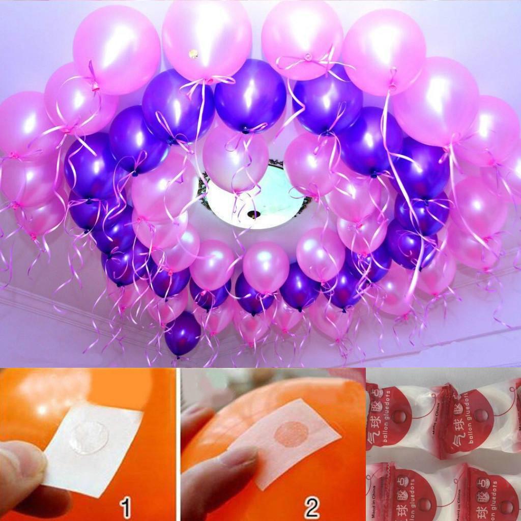 100pcs dot balloon glue dot balloon decoration accessories seamless ...