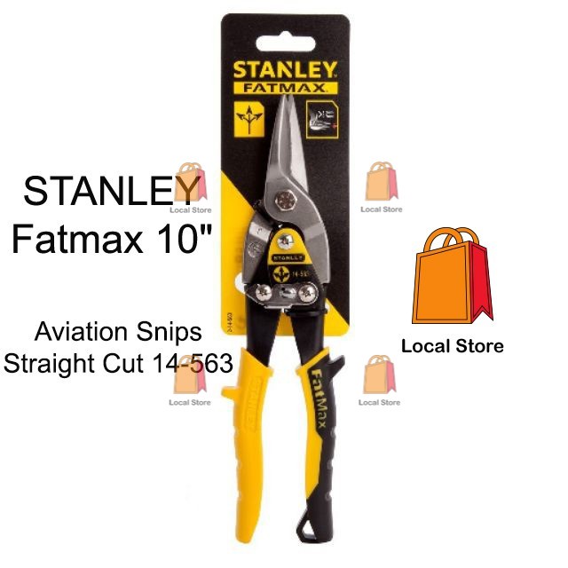 [ 1 UNIT ] STANLEY Fatmax 10" Aviation Snips Straight Cut 14-563 ...