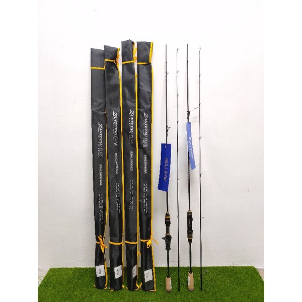 BULLZEN ZANTETSU ELITE SPINNING CASTING ULTRALIGHT CARBON ROD | Shopee ...