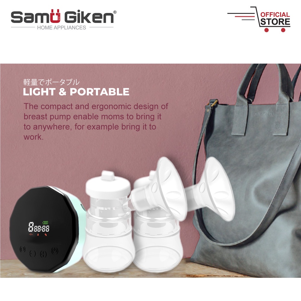 Samu Giken Pam Susu Elektrik Berkembar | Double Electric Breast Pump – Model: BP200GR(T ...