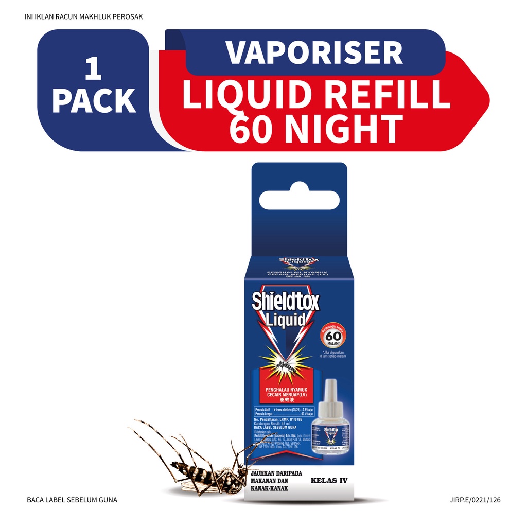 Shieldtox Corded Vapouriser with FREE Shieldtox Mat (30s) Pengewap ...