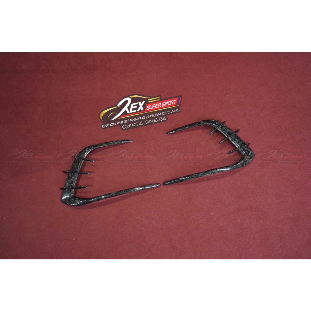 VW Volkswagen Golf Mk8 GTI R-Line Front Canard Real Forged / Carbon ...