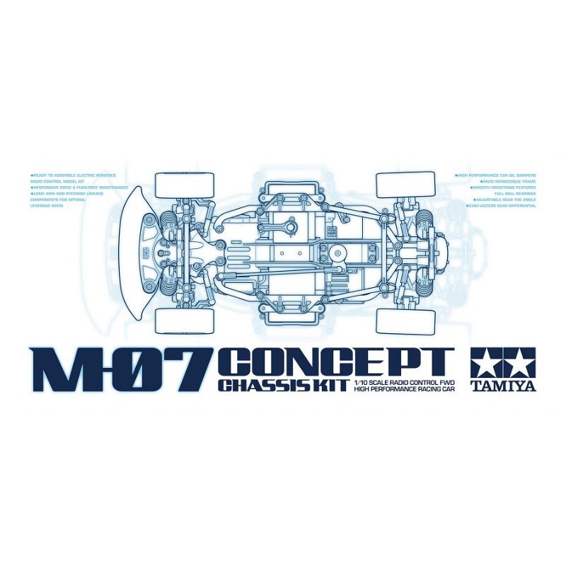 Tamiya M07 Concept 1/10 FF Mini Chassis Kit EP | Shopee Malaysia