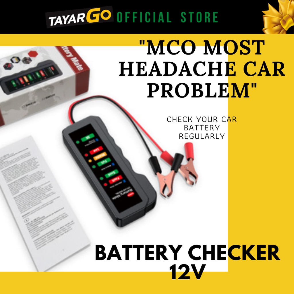 Car Battery Tester Car Battery Checker Battery Tester Digital Battery ...