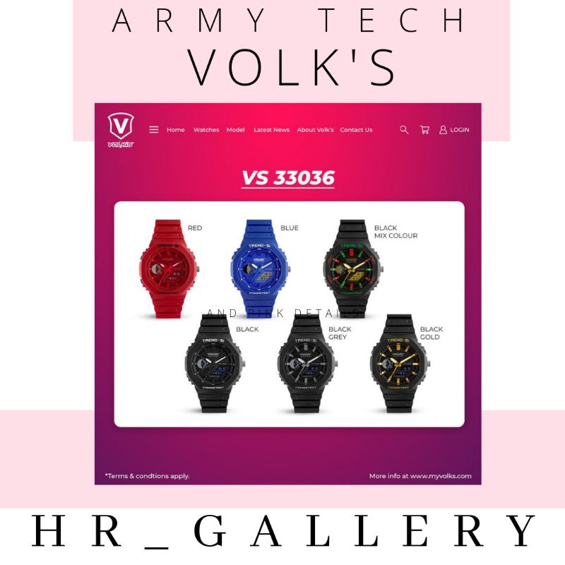 🔥 ARTH 🔥 ARMY TECH 🔥 VOLK'S 🔥 MORAS 🔥⌚ Trend-51 Model VS33036 ⌚ BRAND ...