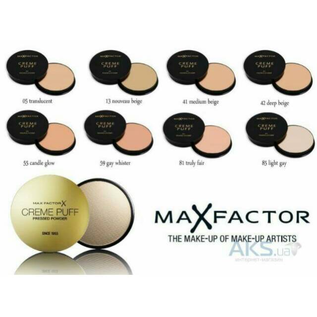 Max Factor Creme Puff Pressed Powder New Pack Original | Shopee Malaysia