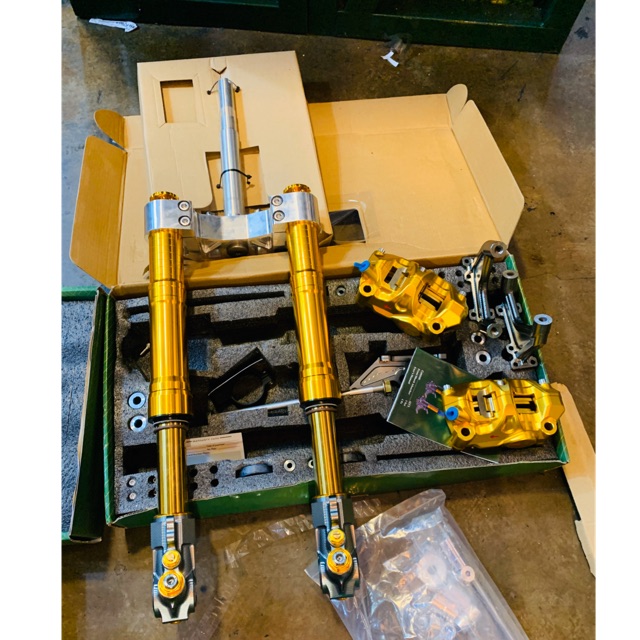Y15/Rs150/SYM VF3I USD FORK KIT SET WITH CALIPER | Shopee Malaysia