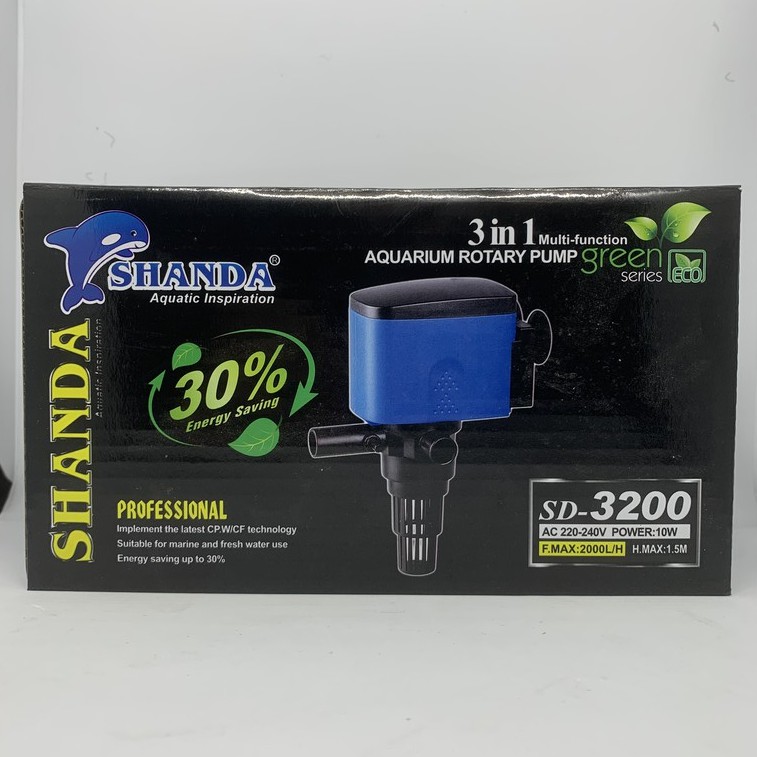 🔥READY STOCK🔥 SHANDA SD-3200 GREEN SERIES Aquarium Rotary Pump | Shopee ...