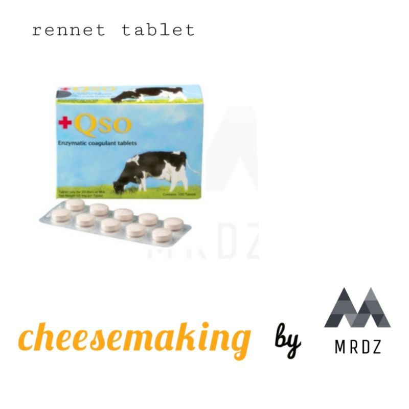 NEW! QSO vegetable rennet 10 tablets for making cheese | Shopee Malaysia