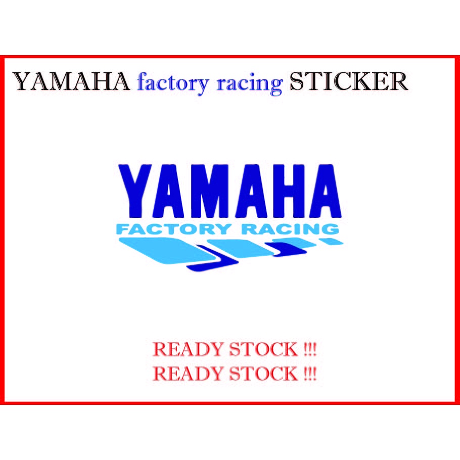 Sticker Motor Yamaha Racing Sticker MotoGp Yamaha Factory Racing ...