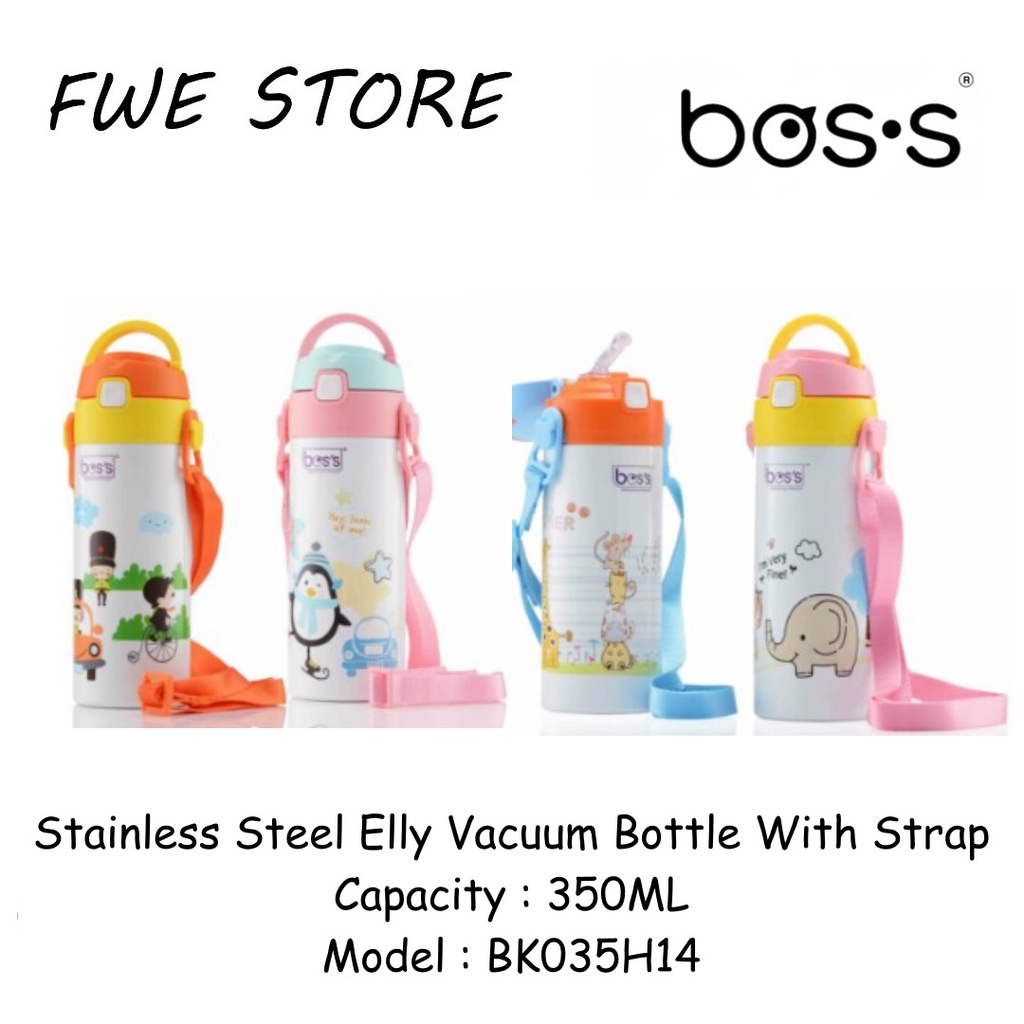 BOS'S Stainless Steel Elly Vacuum Bottle With Strap / Boss Kid's ...