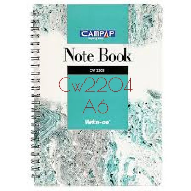 Campap Cw 2204 A6 Write-On Spiral Note Book | Shopee Malaysia
