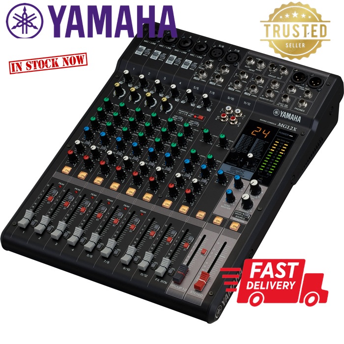 Yamaha MG12X 12-Channel Mixer With Effects🔥 Ready Stock🔥 | Shopee Malaysia