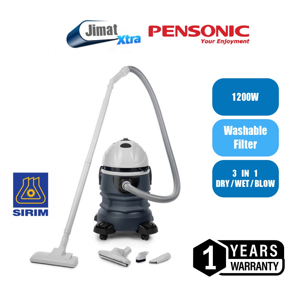 Pensonic 32L Bagless Vacuum Cleaner with Dry/ Wet/ Blow Function PVC ...
