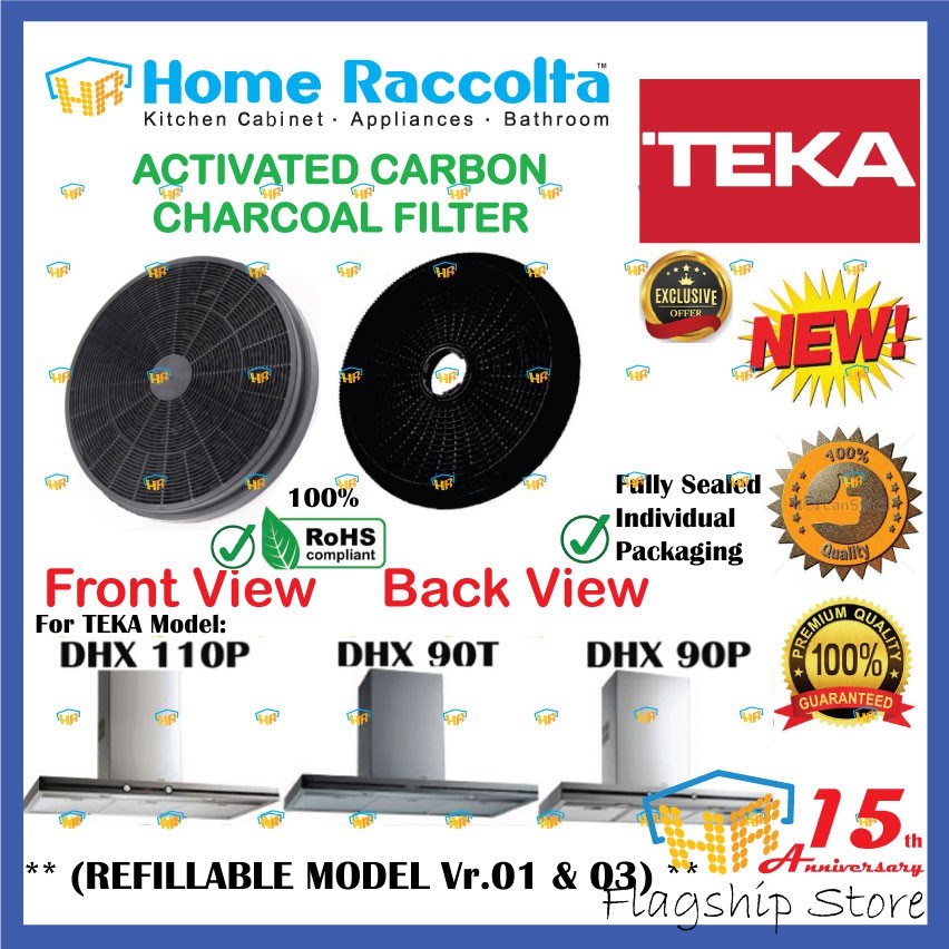 Activated Carbon Filter For Teka Cooker Hood Teka DHX110P DHX90P DHX90T ...