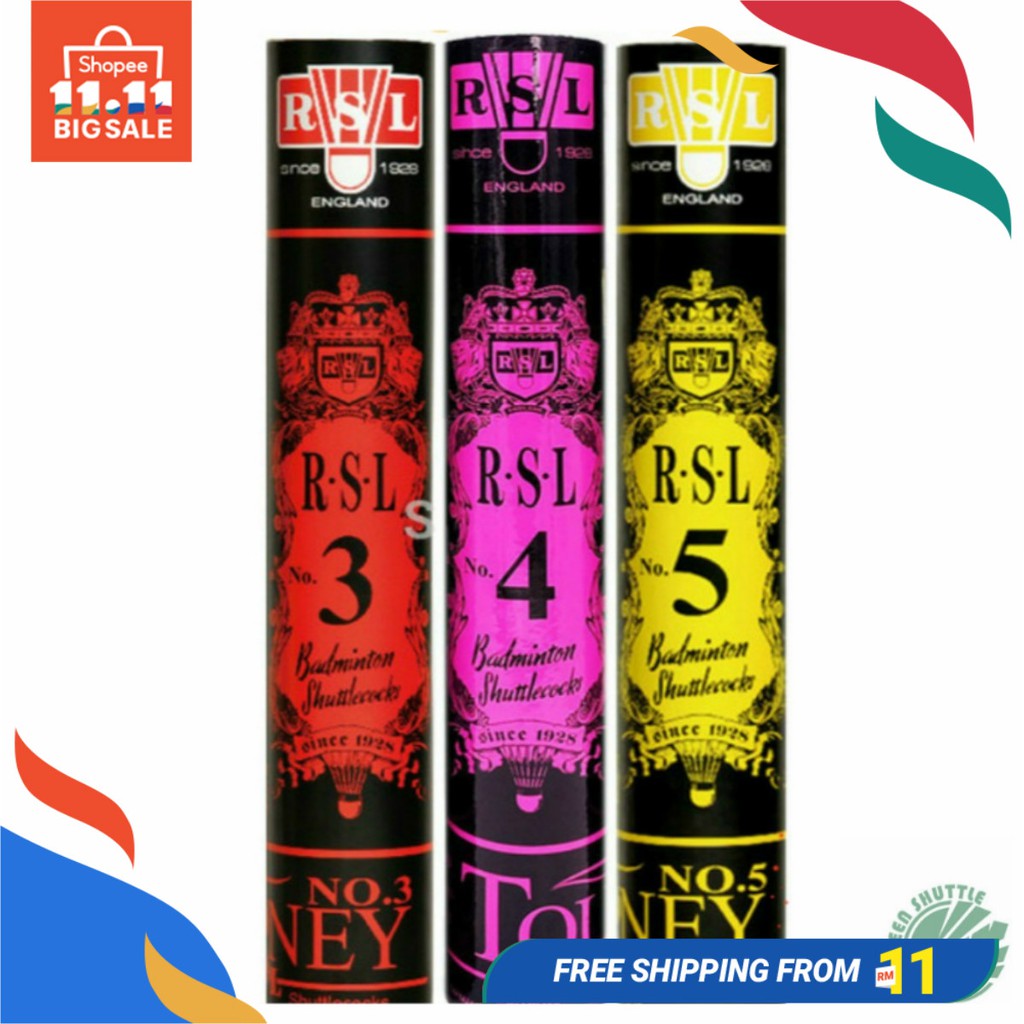【READY】RSL 3 / 4 / 5 Tourney Shuttlecocks Badminton Shuttle Duck ...