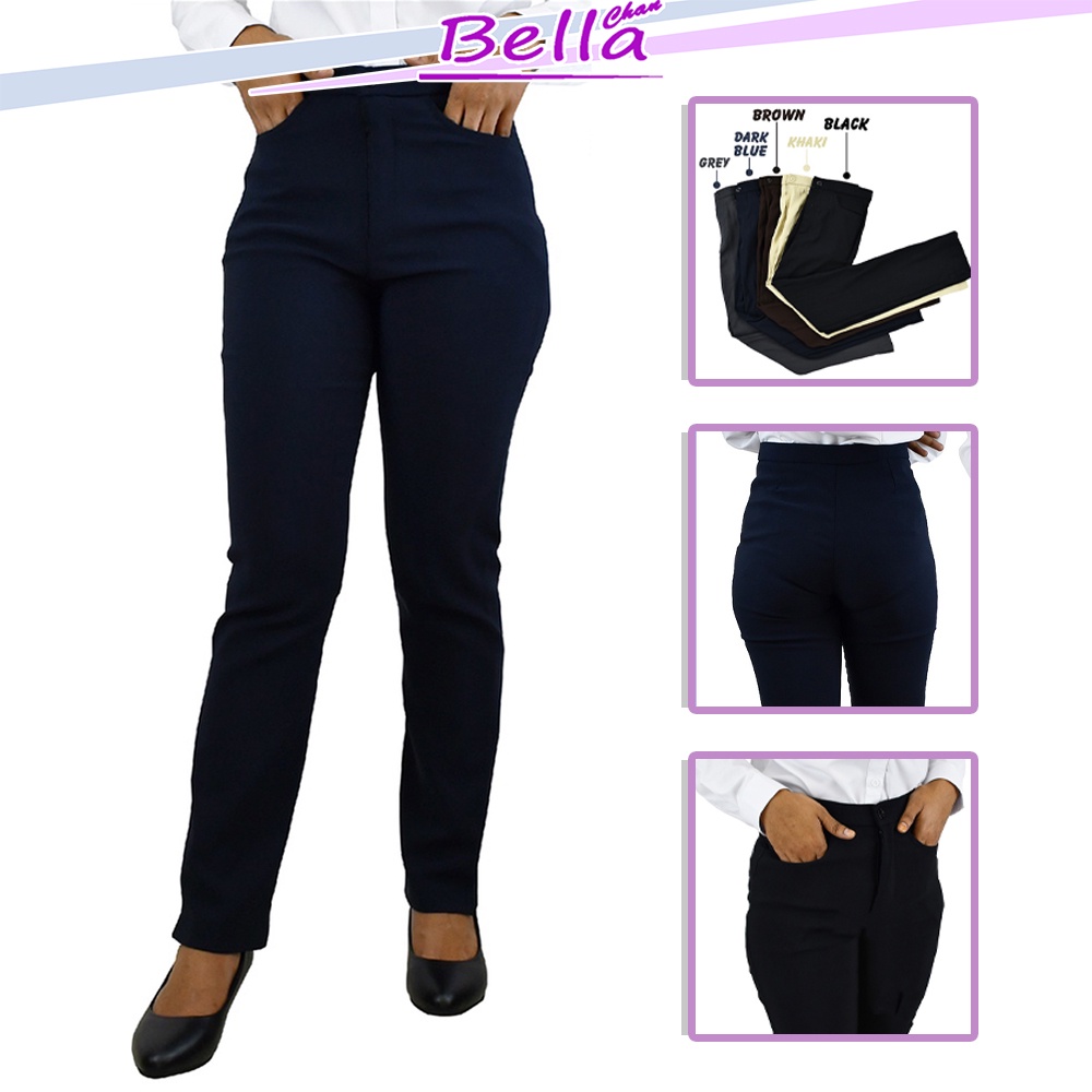 DORI Women Straight Cut Slack Pants Urban Design Seluar Kerja Wanita ...