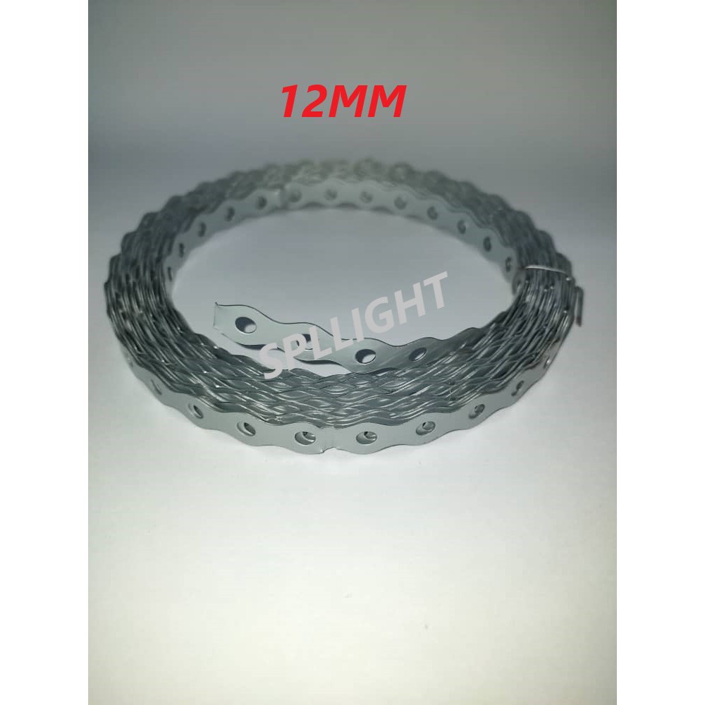 Steel Bend 12mm,17mm x10m long/Steel Band/Besi Lubang-lubang /Besi ...