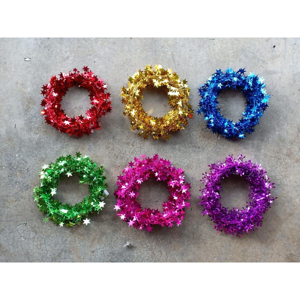 PREMIUM 6M SHINING WIRE STRING TINSEL(READY STOCKS) | Shopee Malaysia